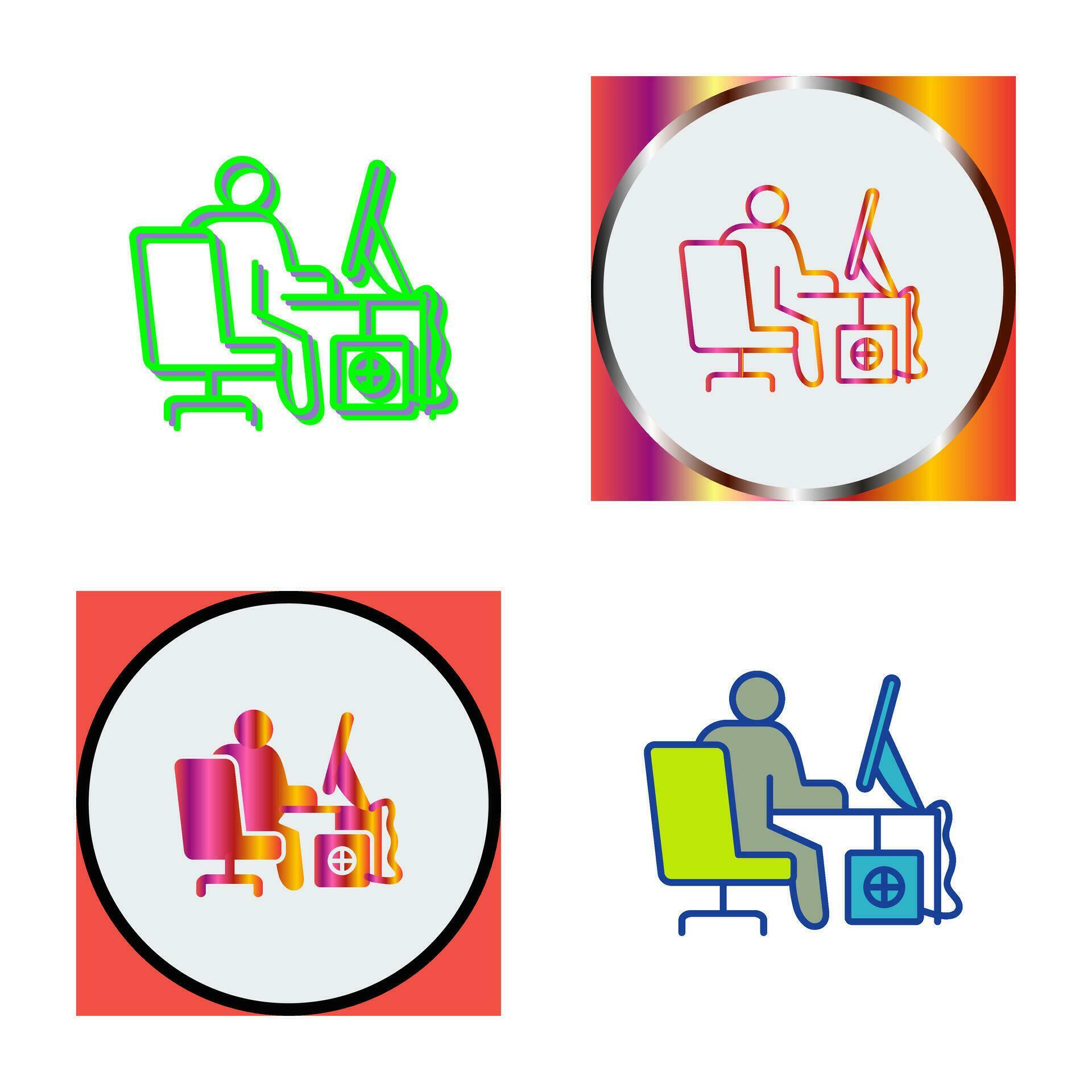 Computer Worker Vector Icon 31649337 Vector Art at Vecteezy