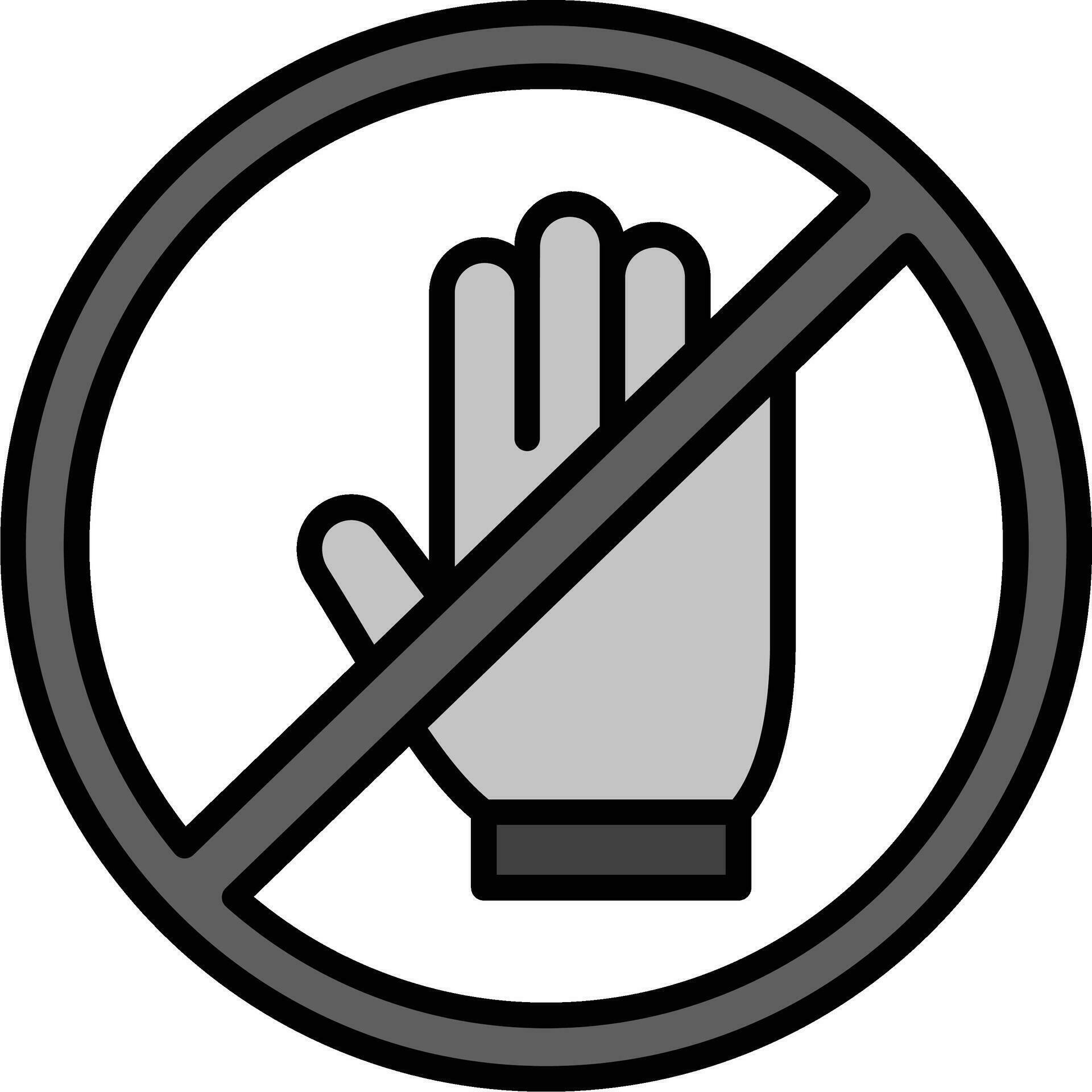 Dont Touch Vector Icon 31662159 Vector Art at Vecteezy Dont Touch Vector Icon 31662159 Vector Art at Vecteezy