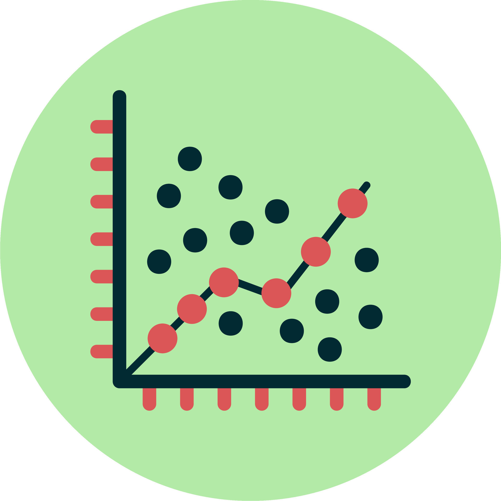 Linear Regression Vector Icon 31665225 Vector Art at Vecteezy