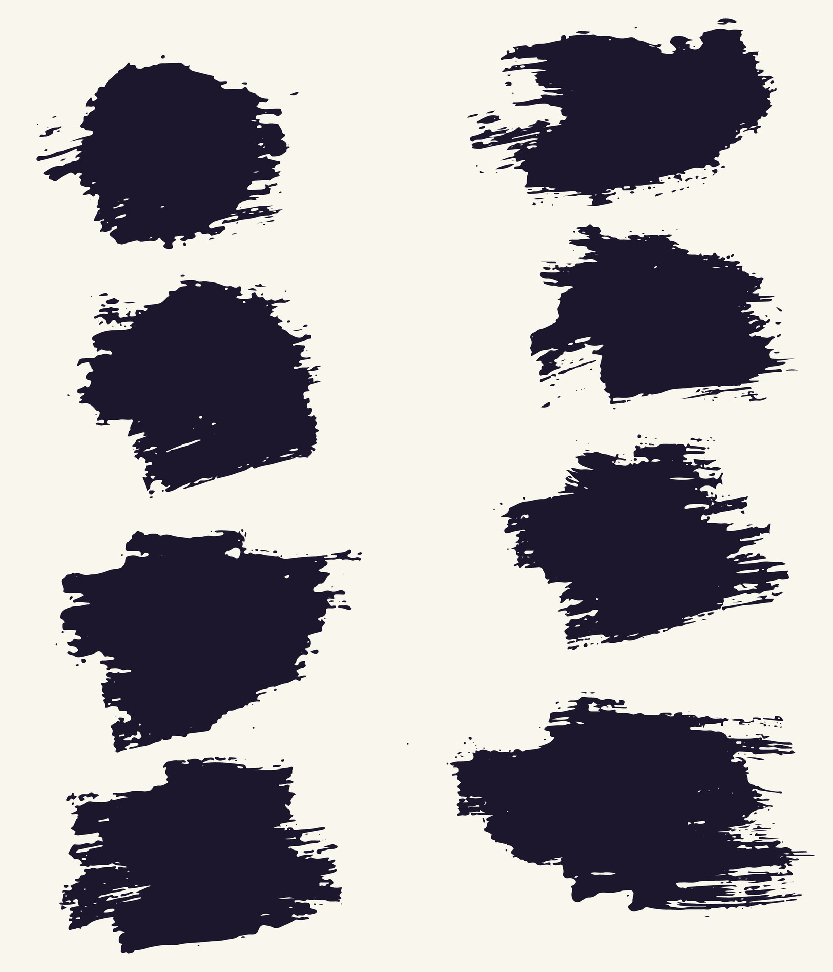 Set of black stain ink vector 31693673 Vector Art at Vecteezy