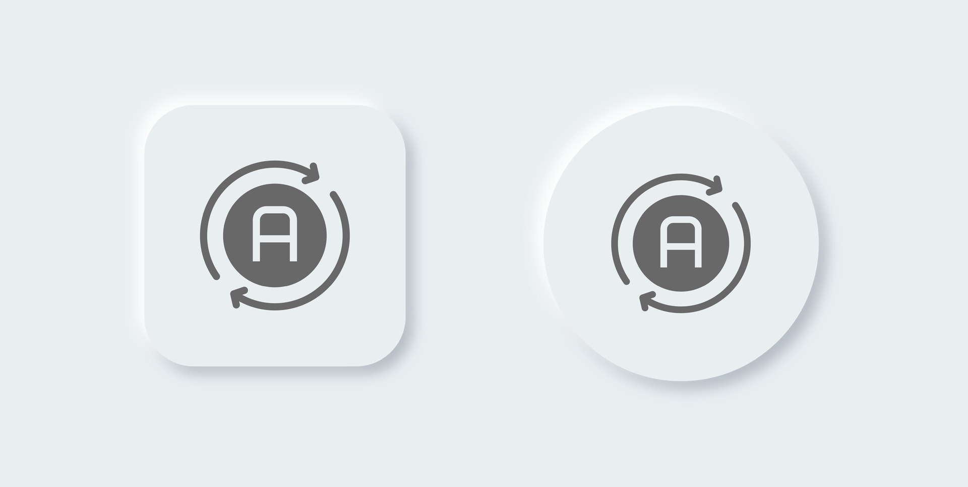 Automation Solid Icon In Neomorphic Design Style Innovation Technology