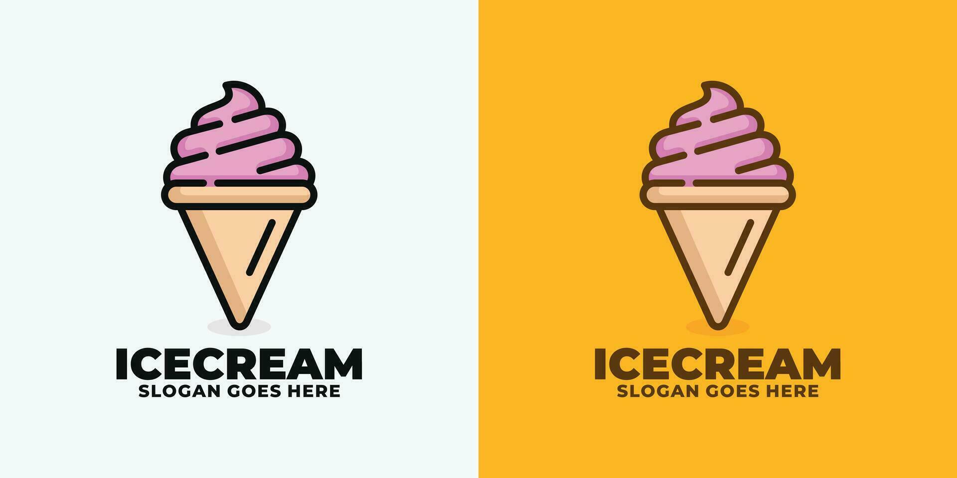 Ice Cream Logo Design Vector Illustration 31699826 Vector Art At Vecteezy