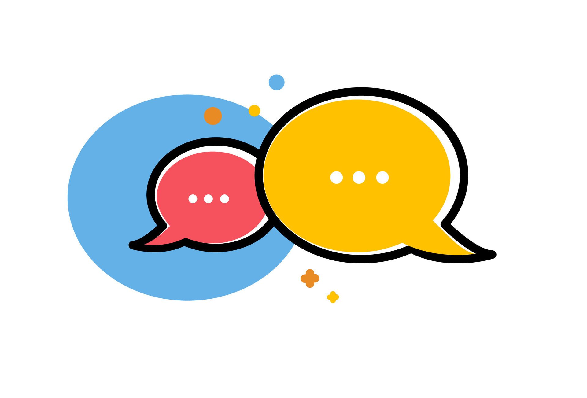 Cute Speech Bubbles Bubble Chat 31707700 Vector Art At Vecteezy