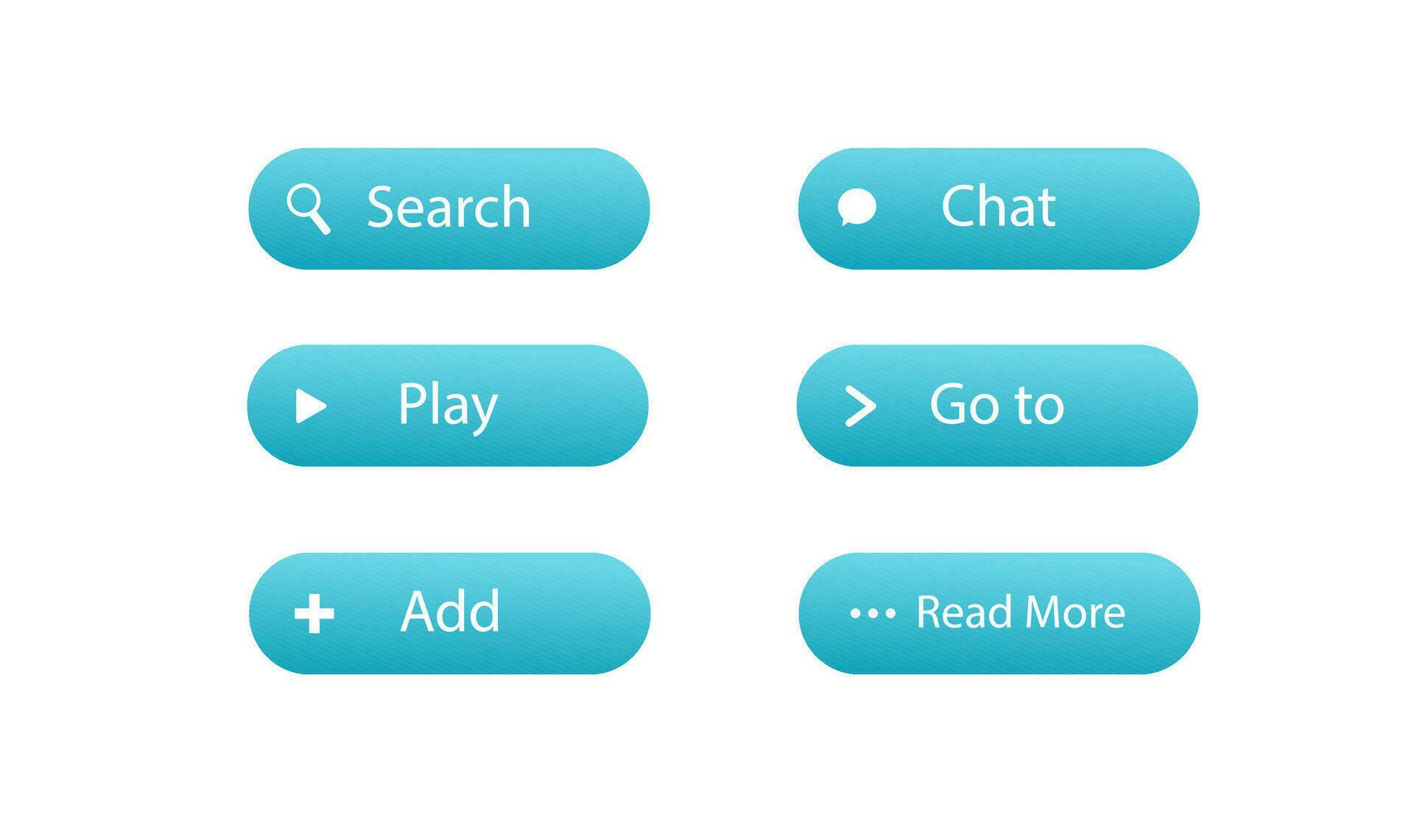 Web buttons flat design template with color gradient. Colorful gradients buttons. Vivid web ...