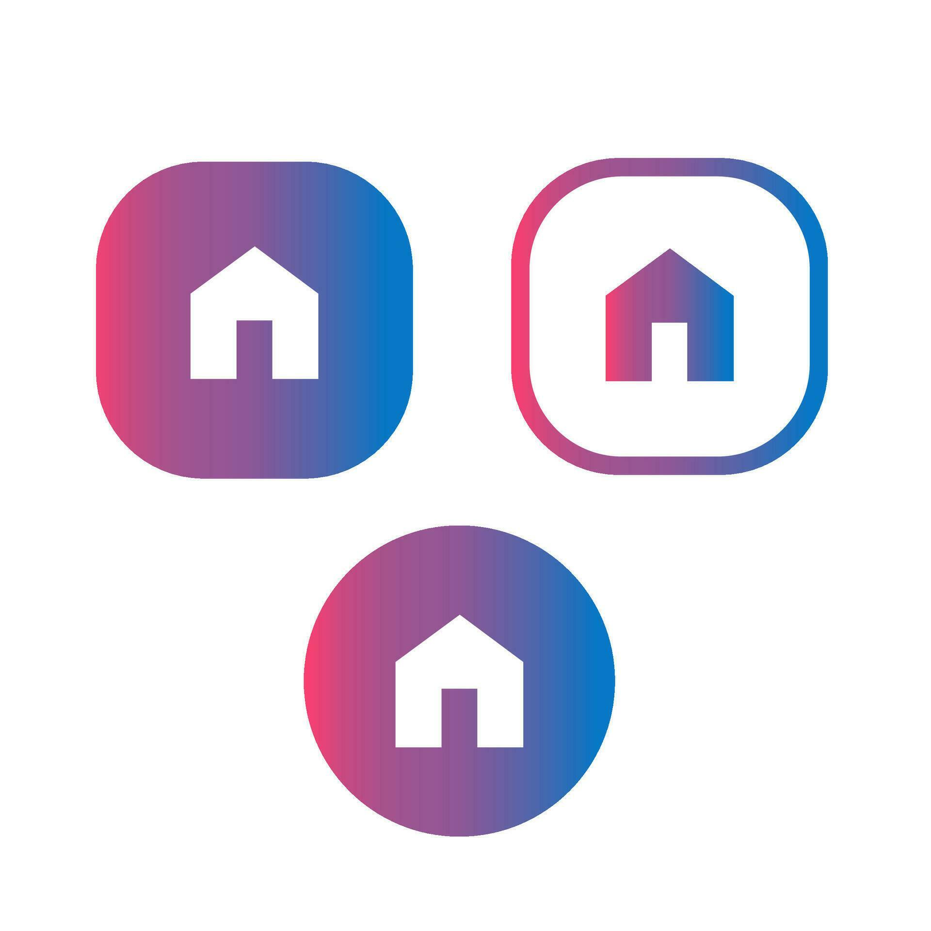 Web home icon for apps and websites, House icon, Home sign in circle or ...