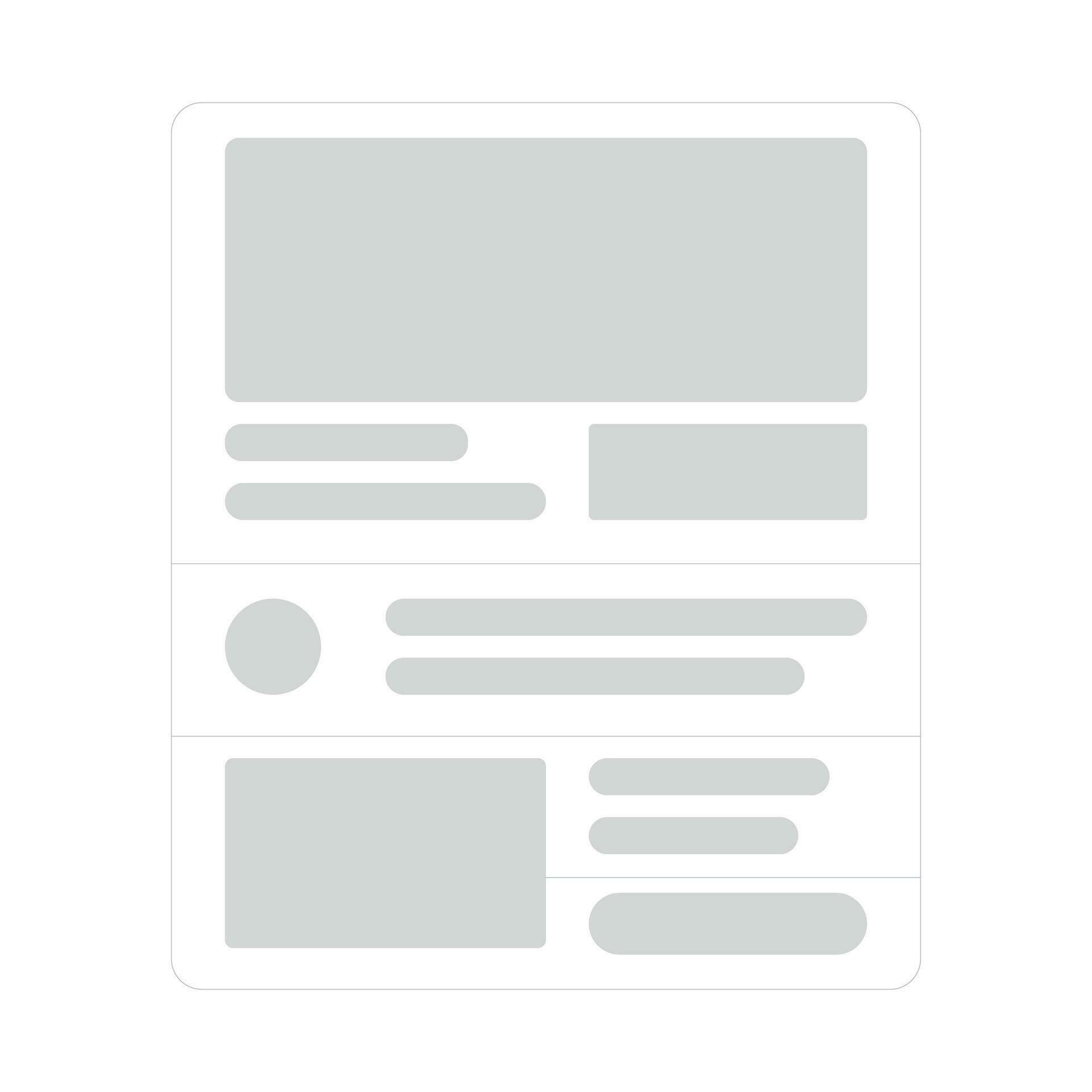 Skeleton load screen, wireframe, UI UX Design 31712154 Vector Art at ...