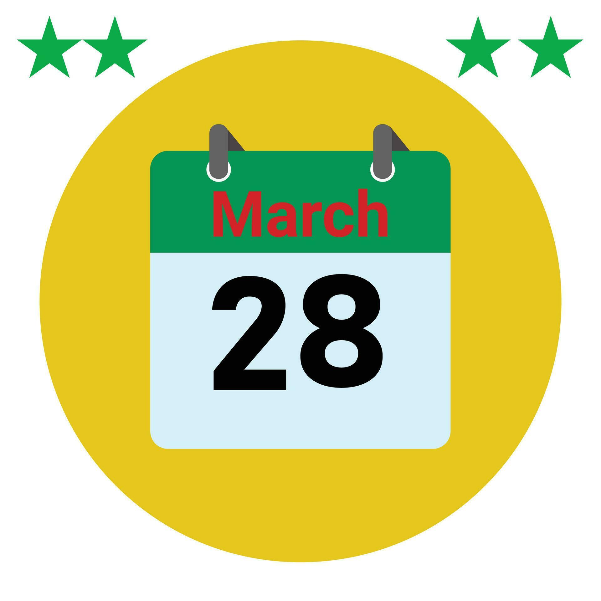 March daily Calendar Icon logo 31713148 Vector Art at Vecteezy