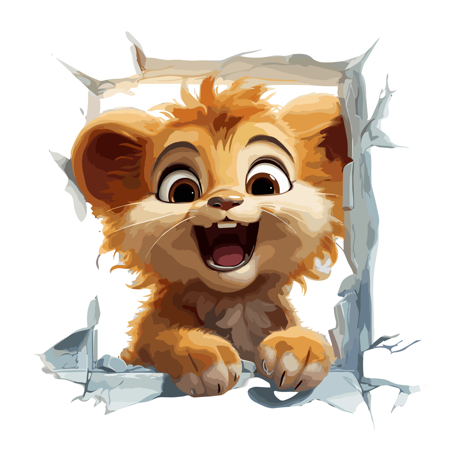 Cute baby Lion on transparent background 31720123 PNG