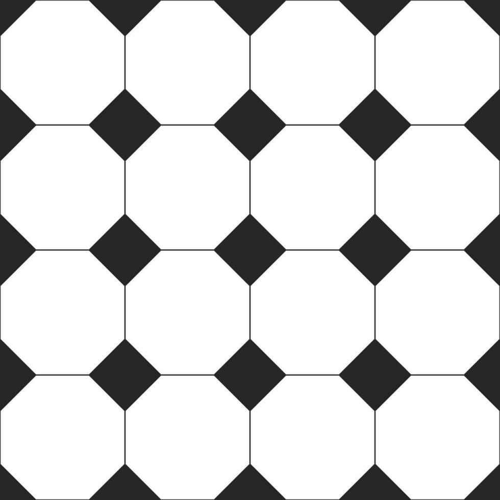 Seamless Square And Octagon Pattern Seamless Geometric Tile Pattern