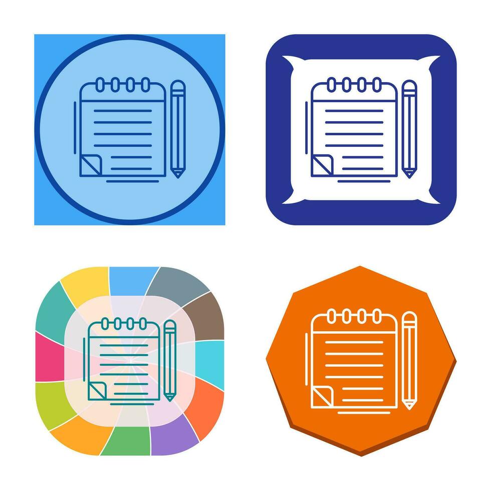 Notepad Vector Icon 31732660 Vector Art at Vecteezy