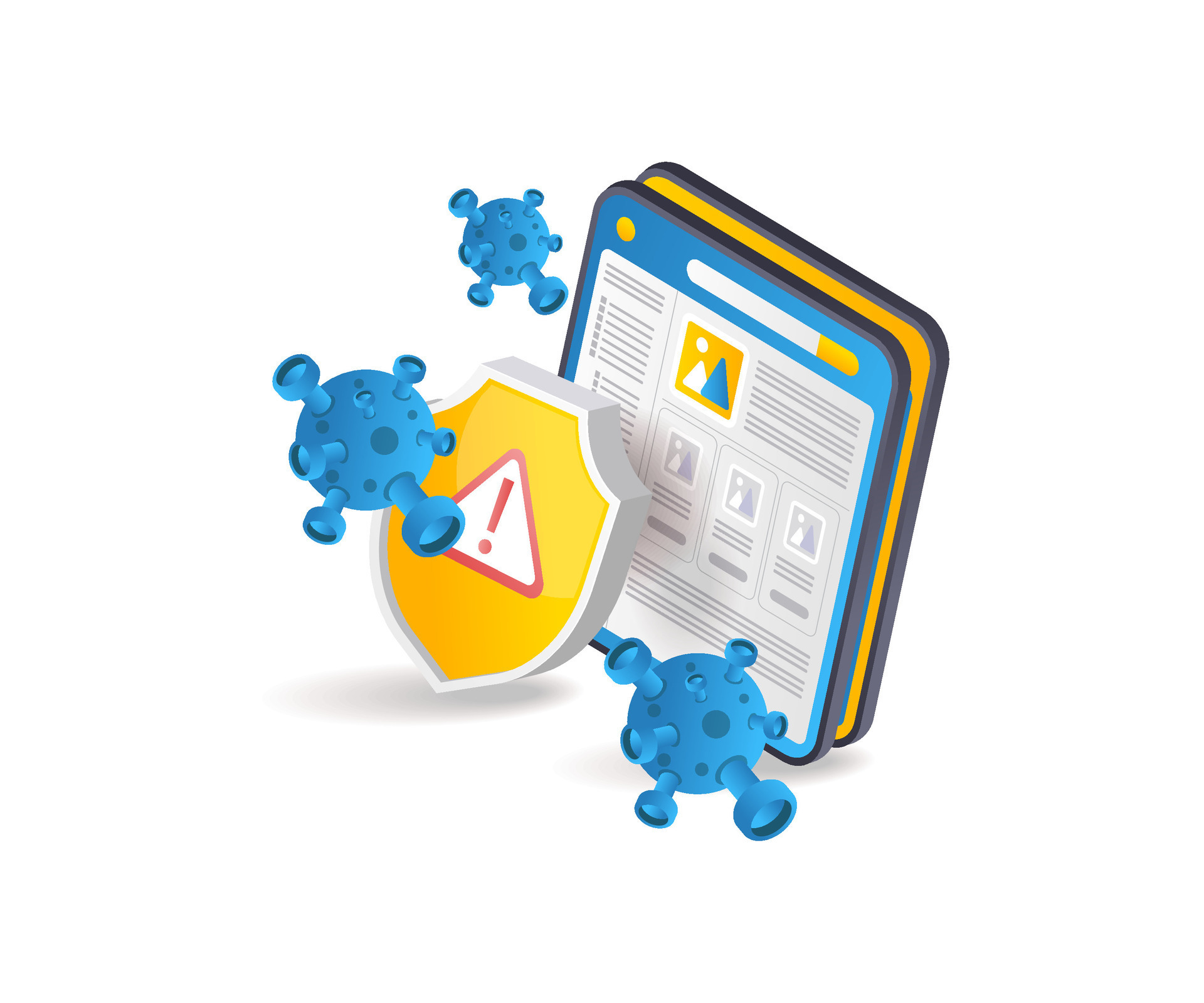 Data security virus attack 31740415 Vector Art at Vecteezy