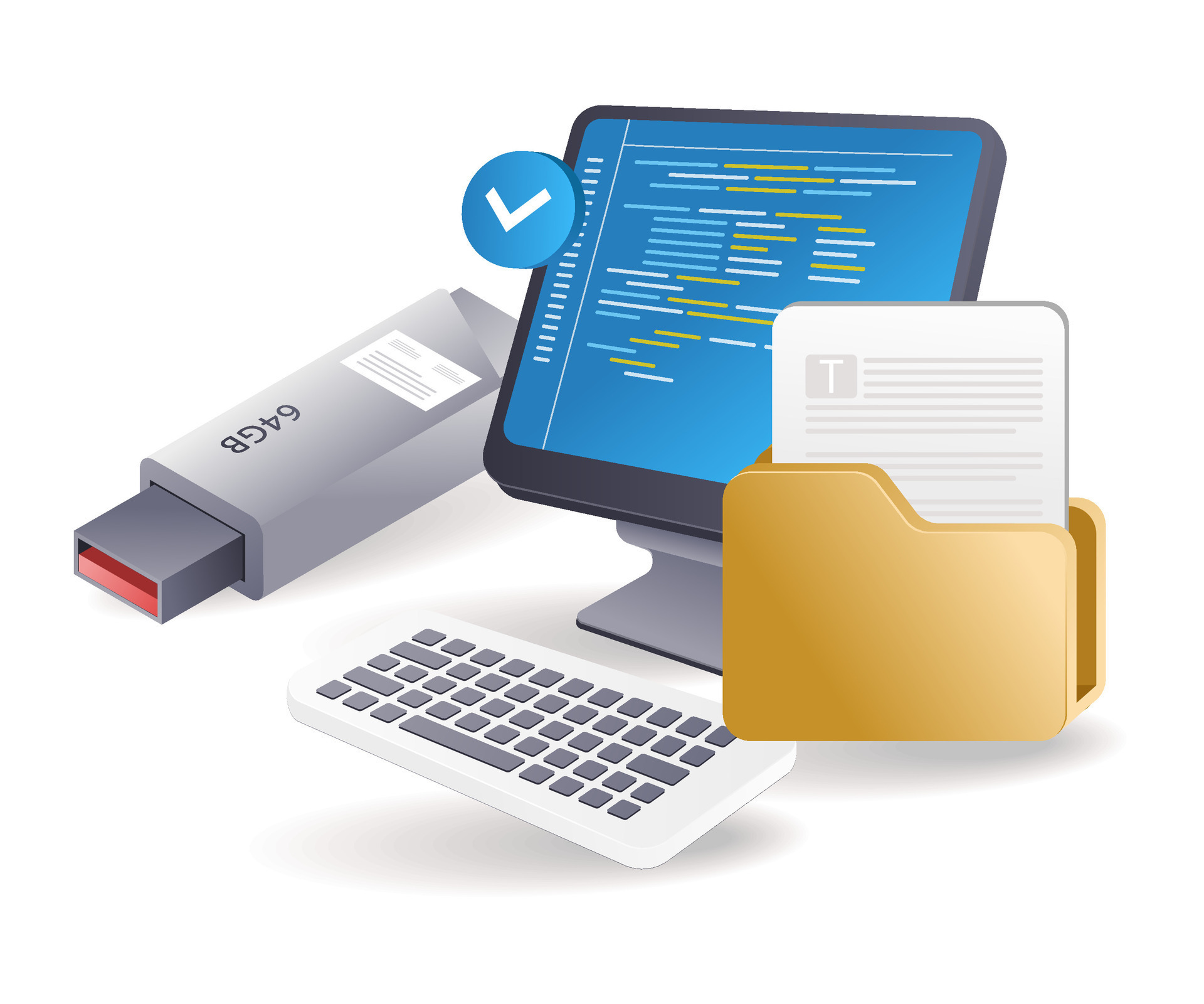Portable Data Storage Folder File Programmer 31740417 Vector Art At Vecteezy