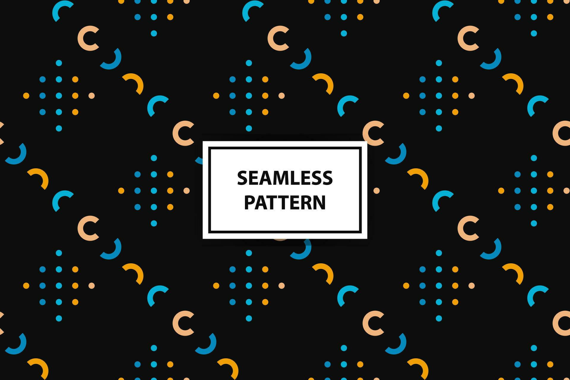 Black Geometric Seamless Pattern Abstract Geometric Graphic Design