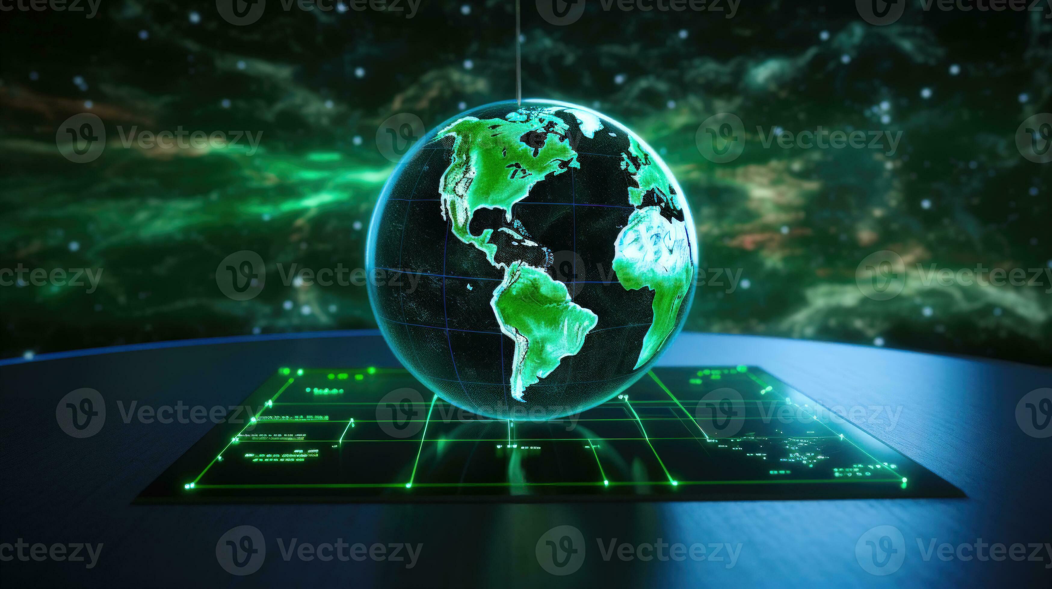 Immersive Space Exploration Experience with 3D Earth Visualization AI ...