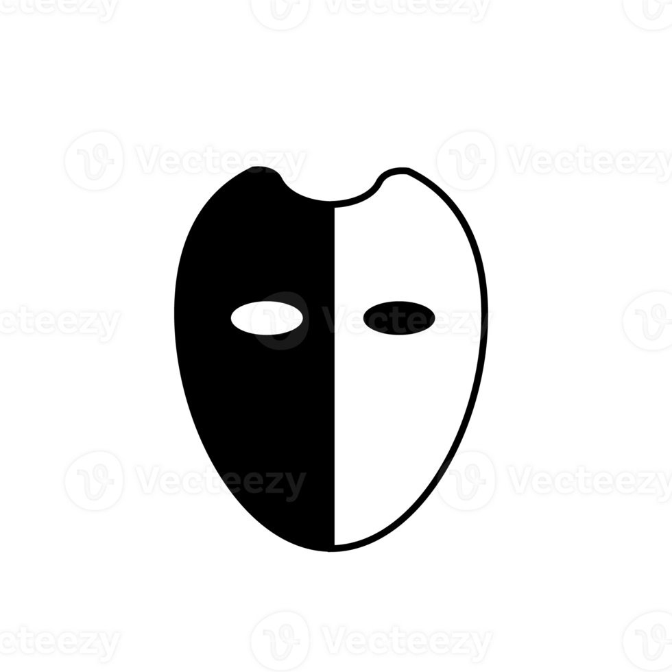 black and white mask 31751410 PNG