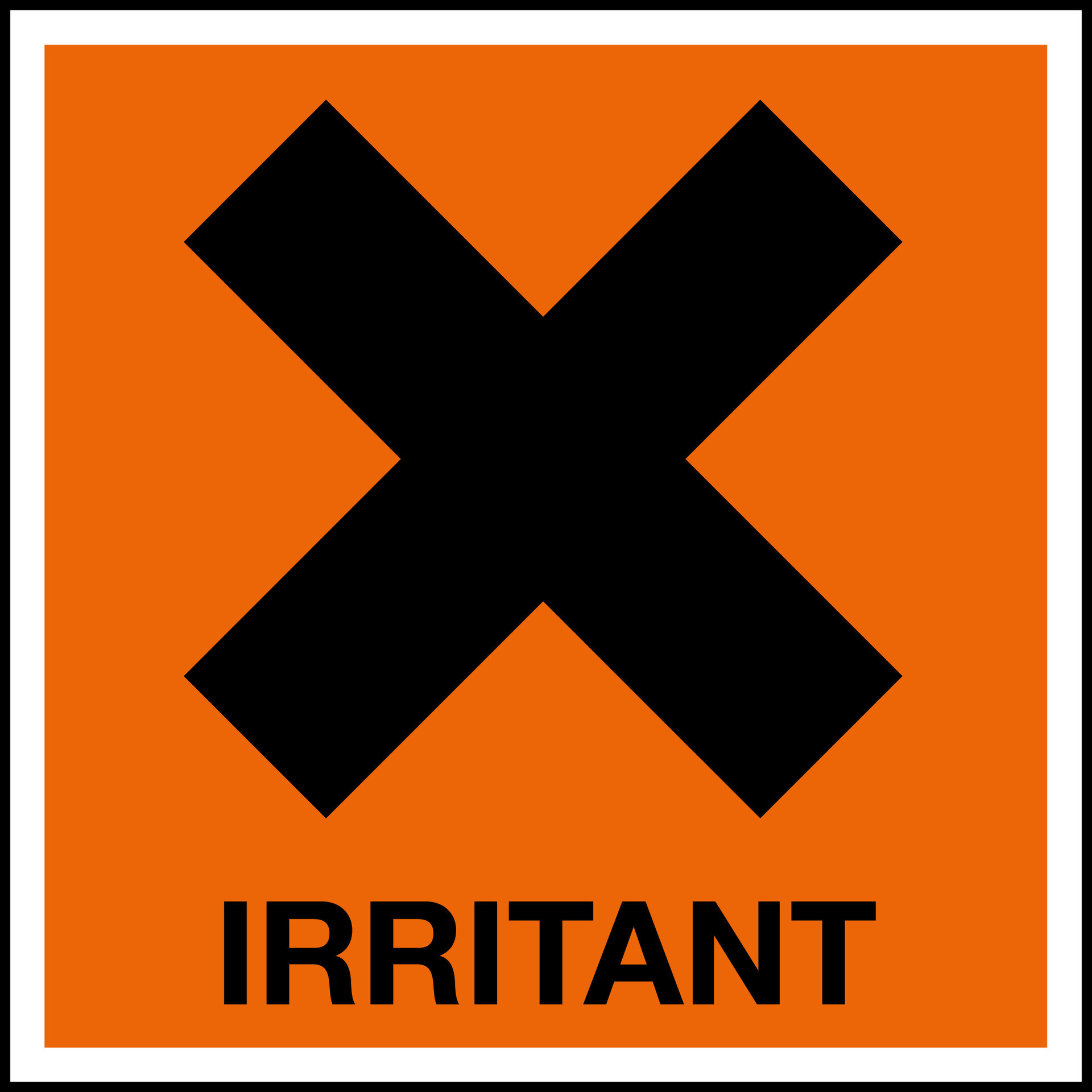 Hazardous Substances Identification Storage Area Marking Label Warning Symbol Irritant 31755991 ...