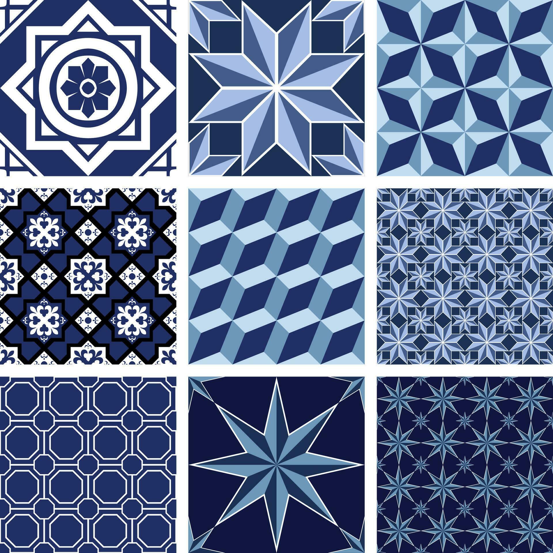 Wall Tile wallpaper vector seamless patterns pattern illustration ...