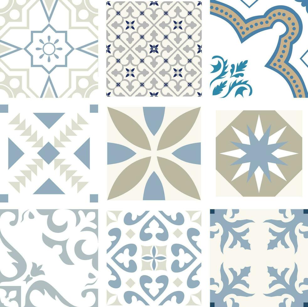 Wall Tile wallpaper vector seamless patterns pattern illustration ...