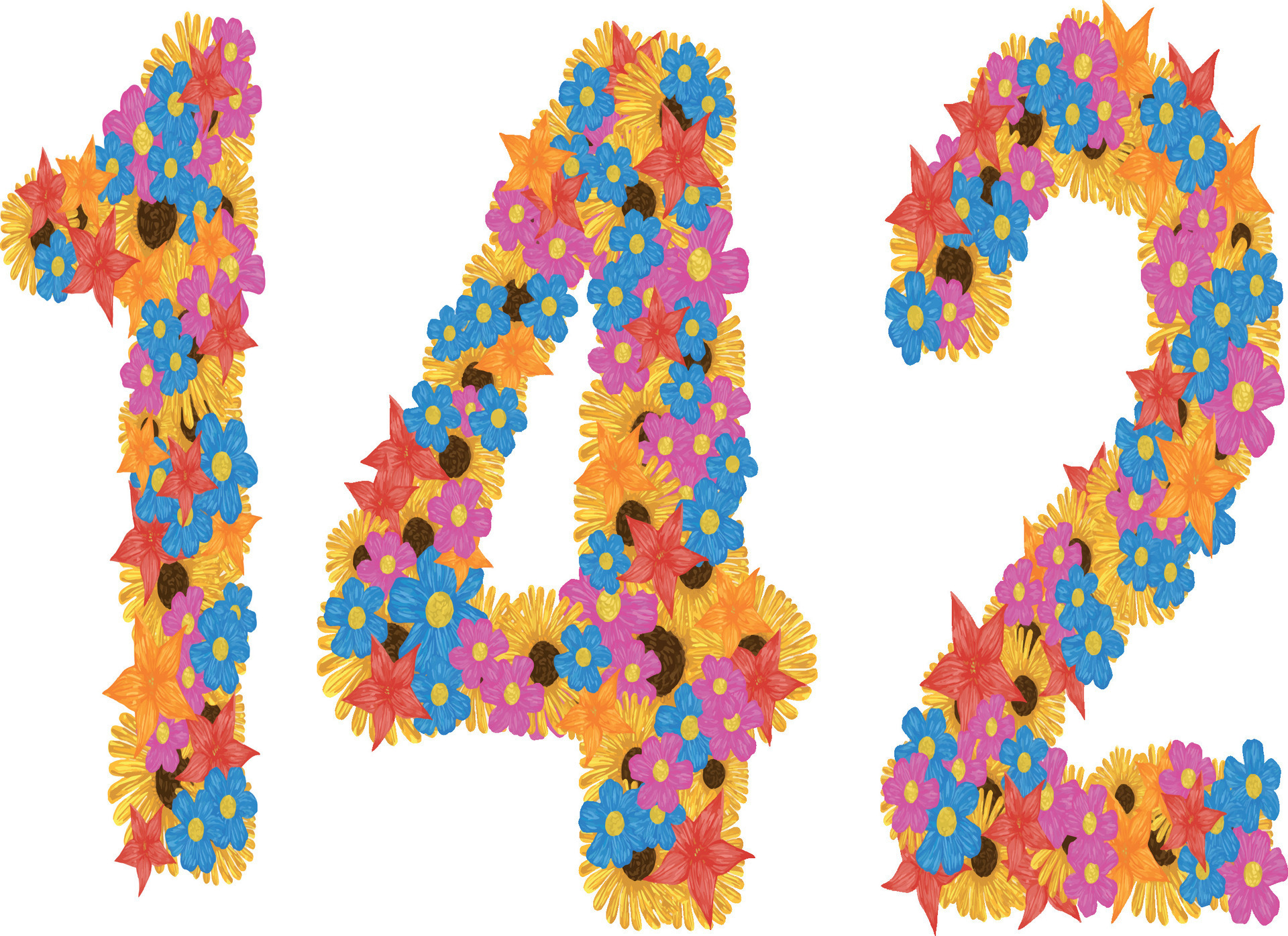 number 142 vector design 31758326 Vector Art at Vecteezy