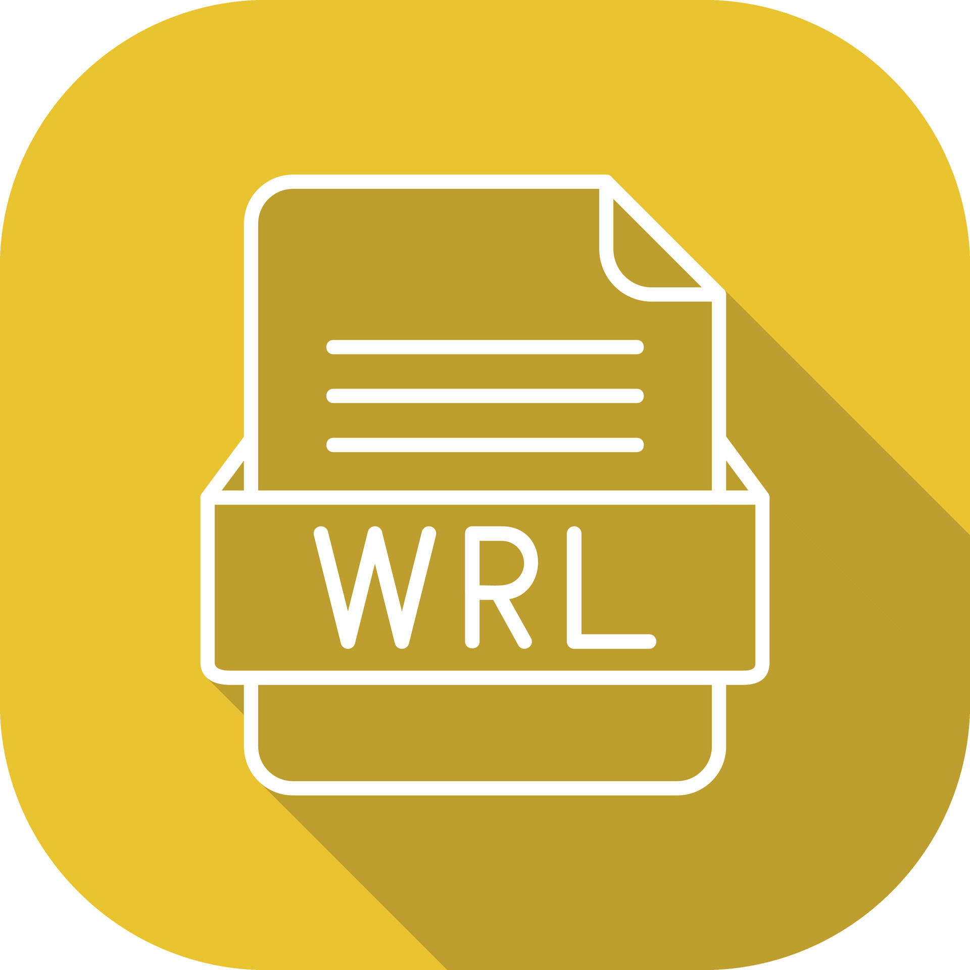 WRL File Format Vector Icon 31760007 Vector Art at Vecteezy
