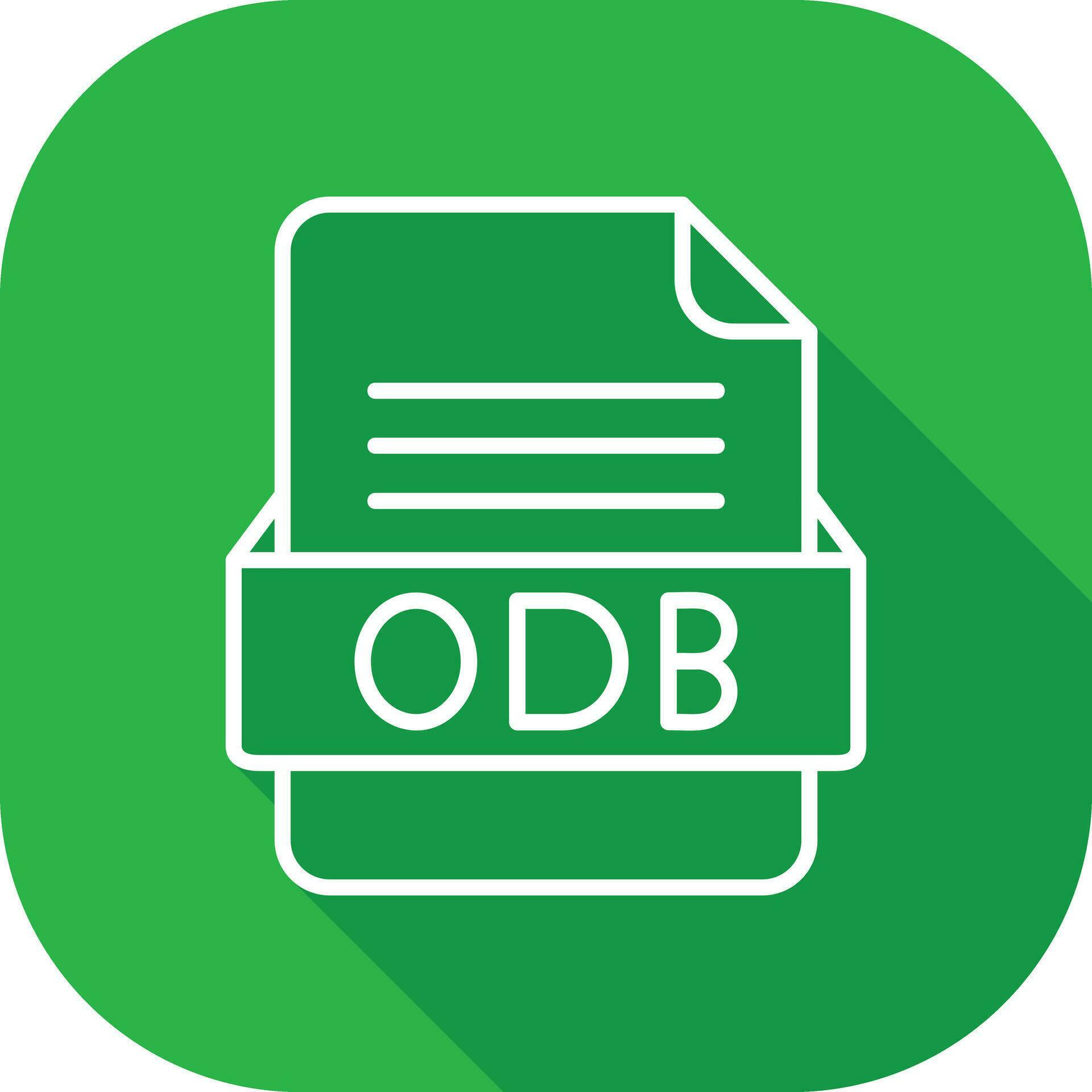Odb File Format Vector Icon 31760027 Vector Art At Vecteezy