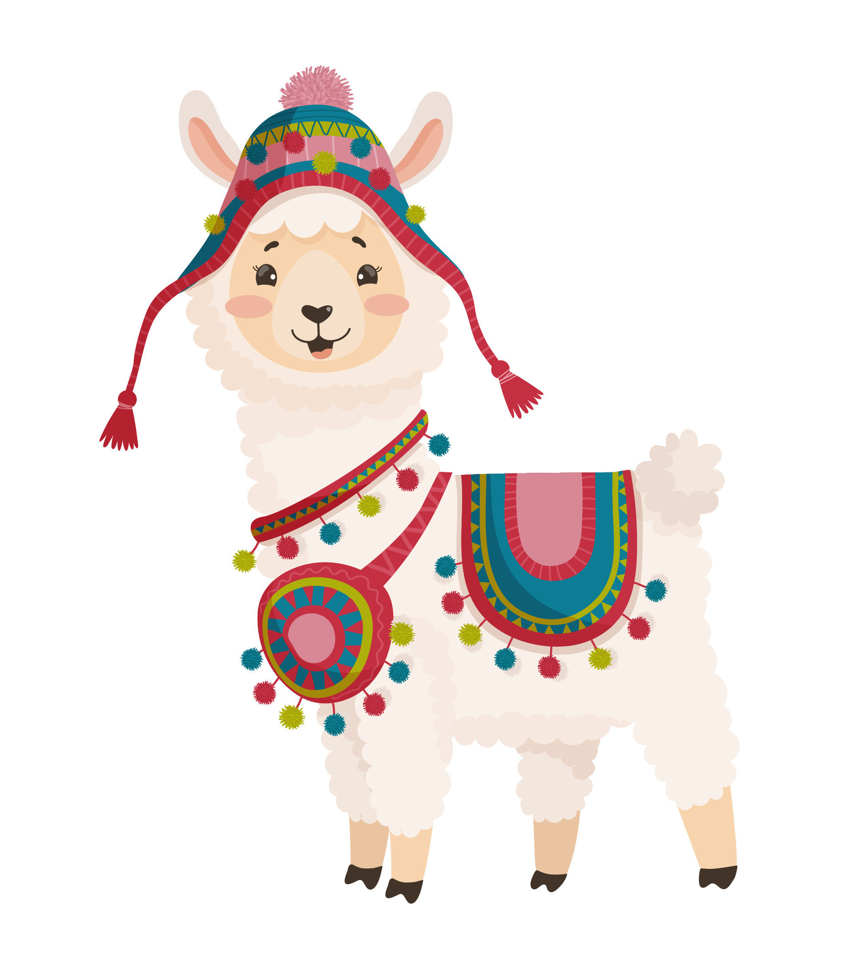 ilustración de un linda llama 31761283 Vector en Vecteezy