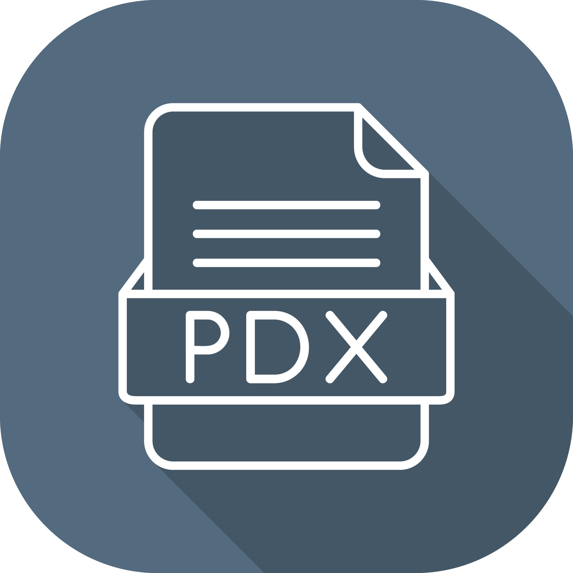 Pdx File Format Vector Icon 31761695 Vector Art At Vecteezy