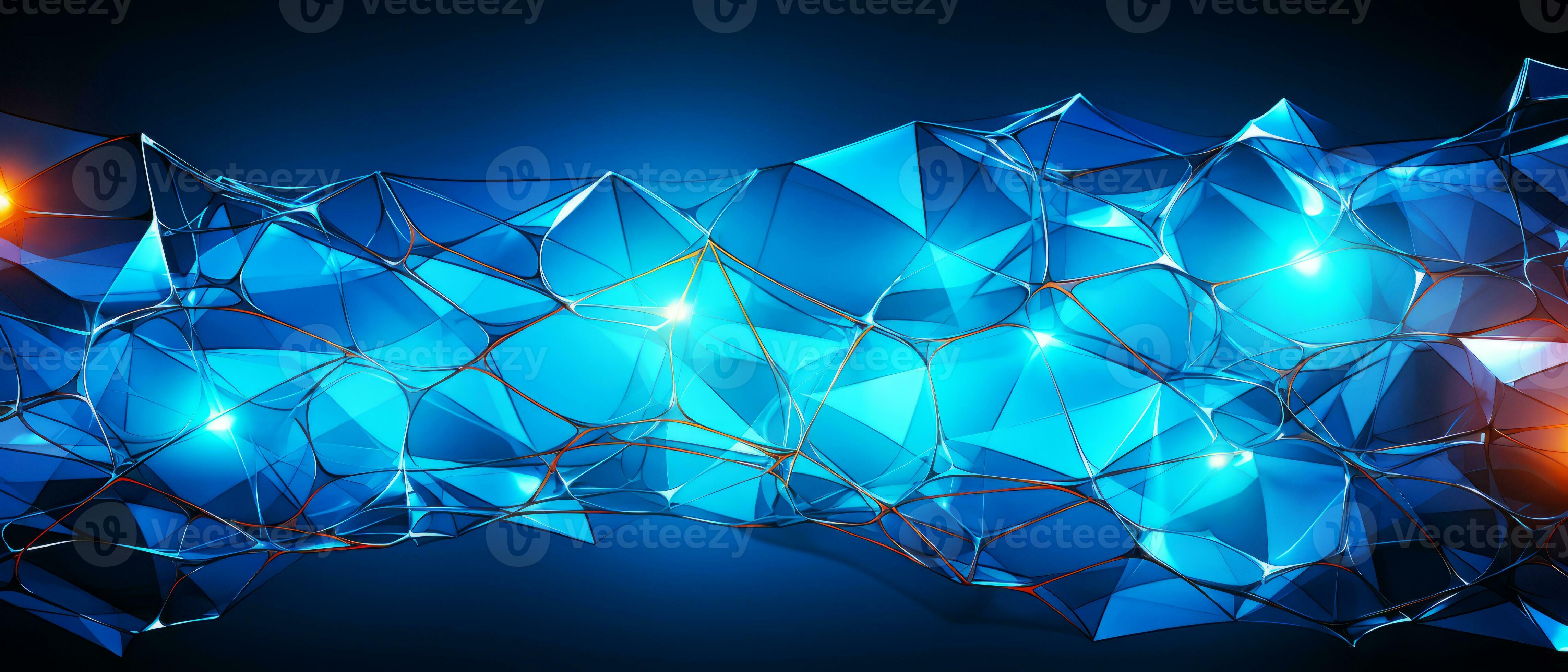 Abstract technology background. Network connection structure with ...