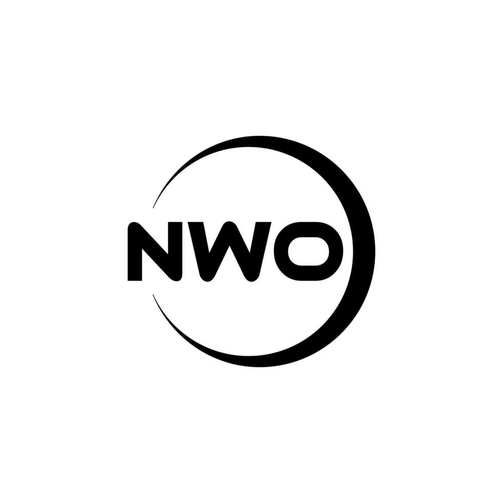 nwo letra logo diseño, inspiración para un único identidad. moderno elegancia y creativo diseño ...