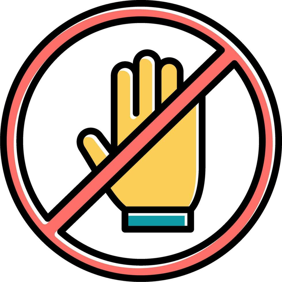 Dont Touch Vector Icon 31790889 Vector Art at Vecteezy Dont Touch Vector Icon 31790889 Vector Art at Vecteezy