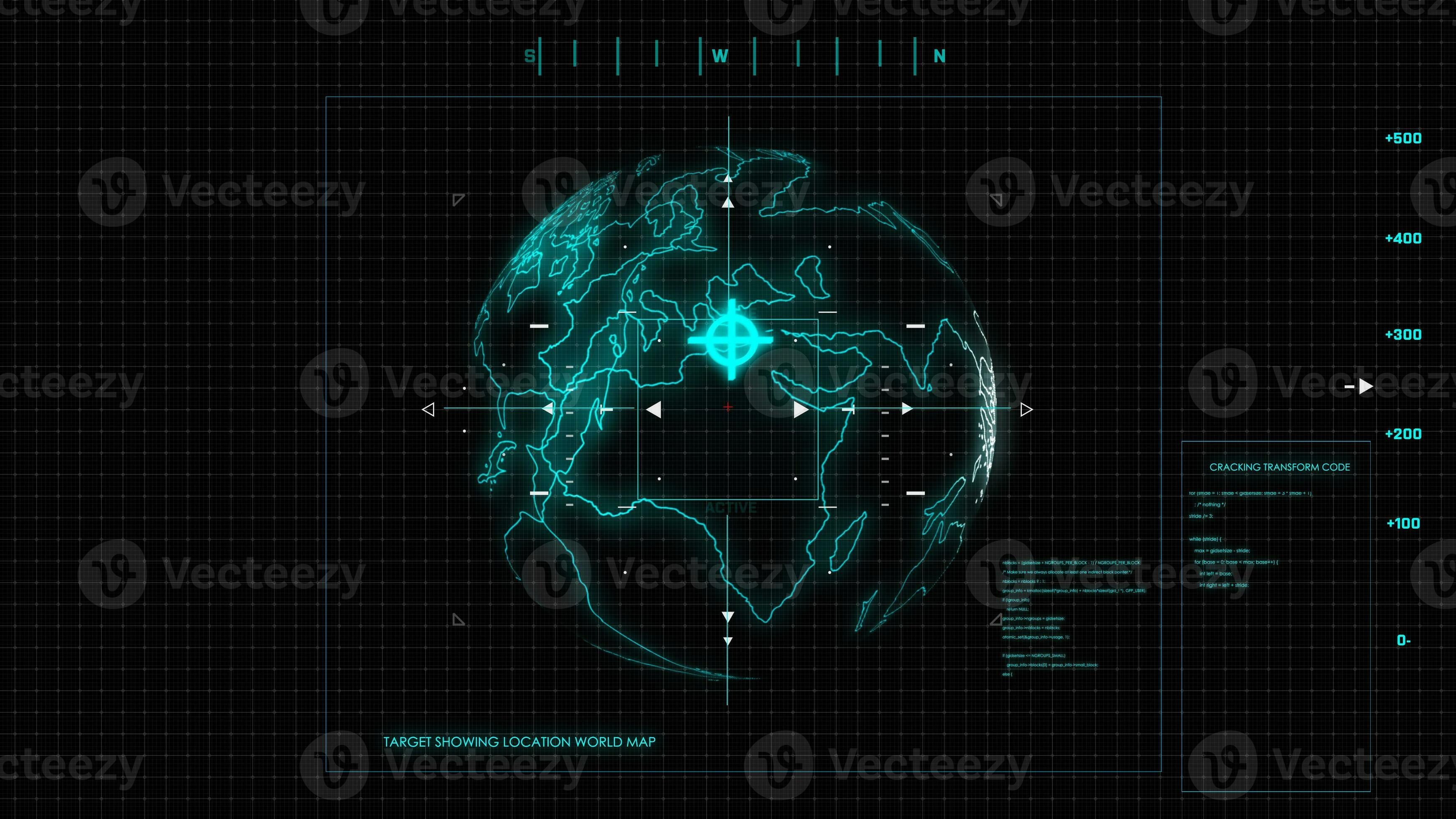 world Satellite GPS motion aerial analysis element. HUD User Interface. Aerospace in the Air ...