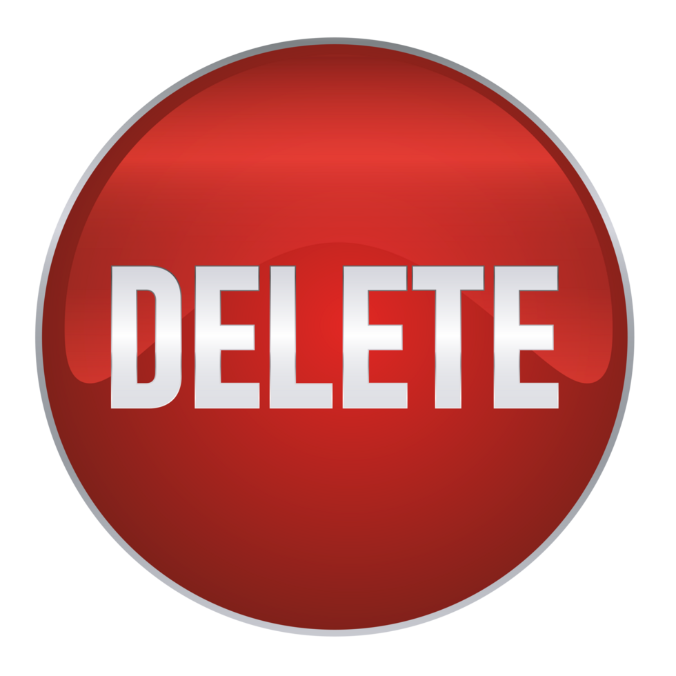 Delete Button on a Transparent Background 31975265 PNG Delete Button on a Transparent Background 31975265 PNG
