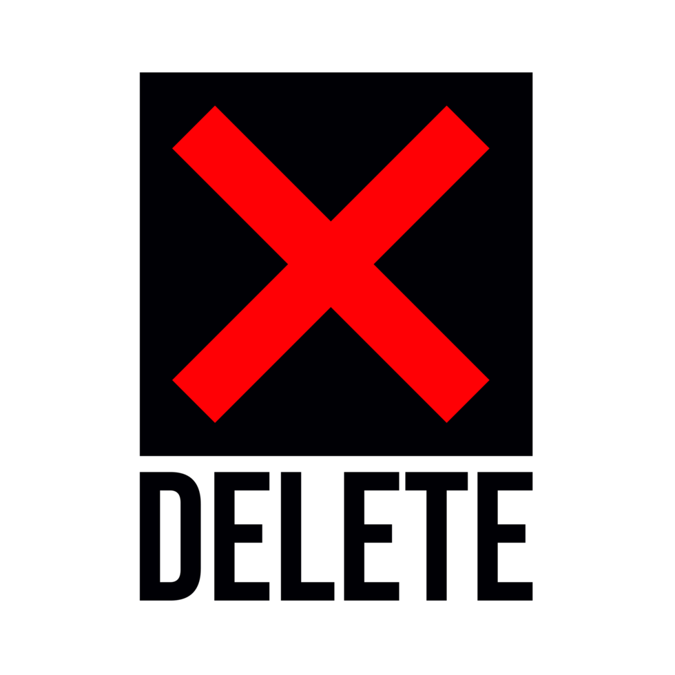 Delete Button Symbol on a Transparent Background 31975269 PNG Delete Button Symbol on a Transparent Background 31975269 PNG