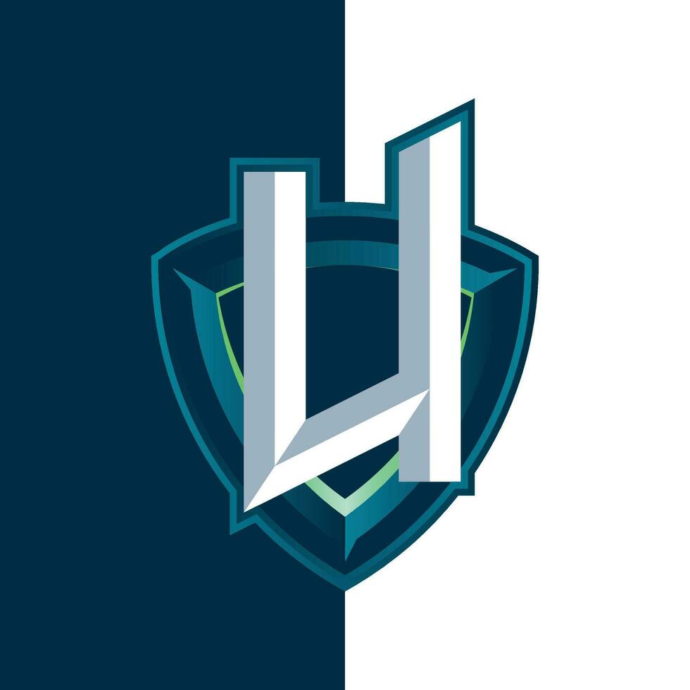 letter U esports shield logo 31975408 Vector Art at Vecteezy