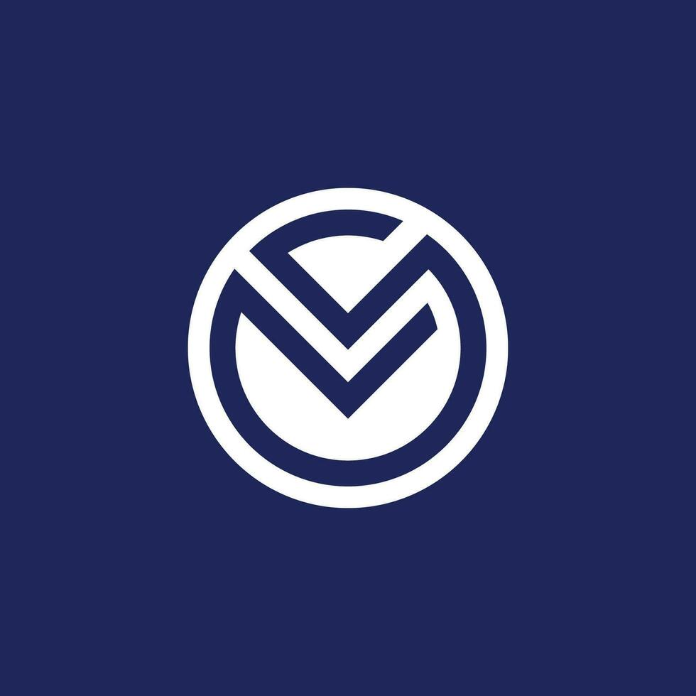 inicial letra em o sm circulo logo 31976047 Vector en Vecteezy