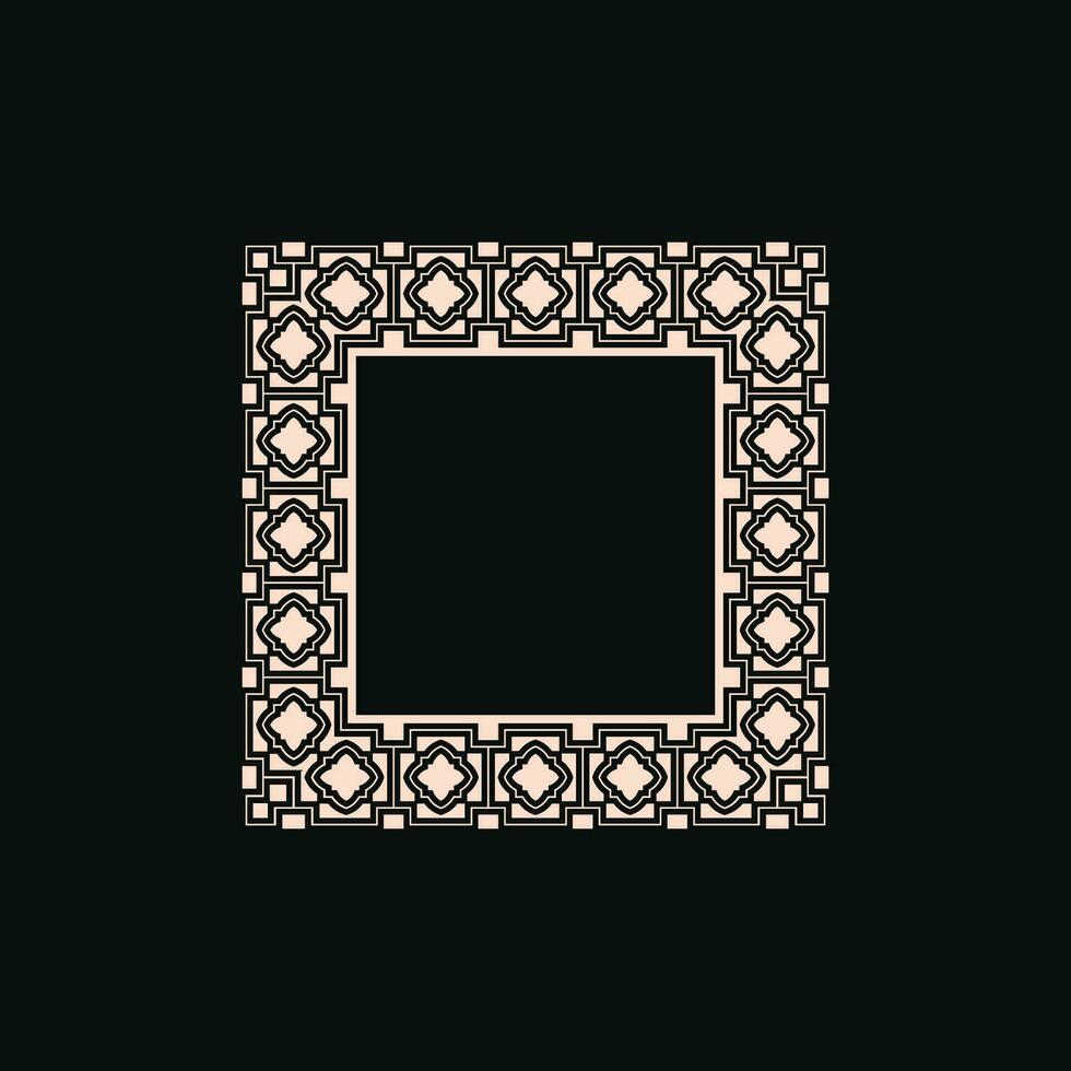 abstract art decorative square ornamental pattern frame 31981251 Vector ...