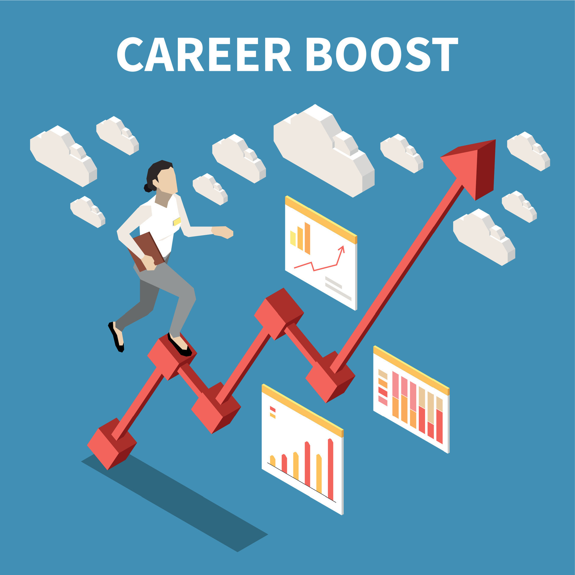 Career Boost Isometric Colored Concept 31983111 Vector Art at Vecteezy Career Boost Isometric Colored Concept 31983111 Vector Art at Vecteezy