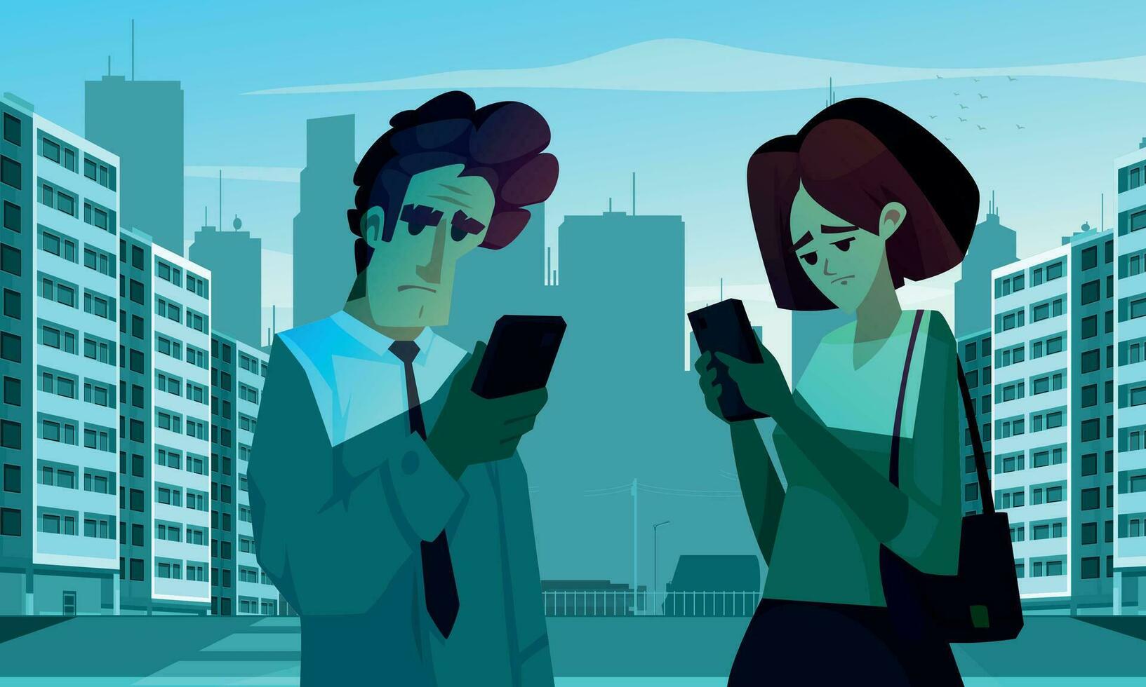 Smartphone Addiction Vector Illustration 31983695 Vector Art at Vecteezy Smartphone Addiction Vector Illustration 31983695 Vector Art at Vecteezy