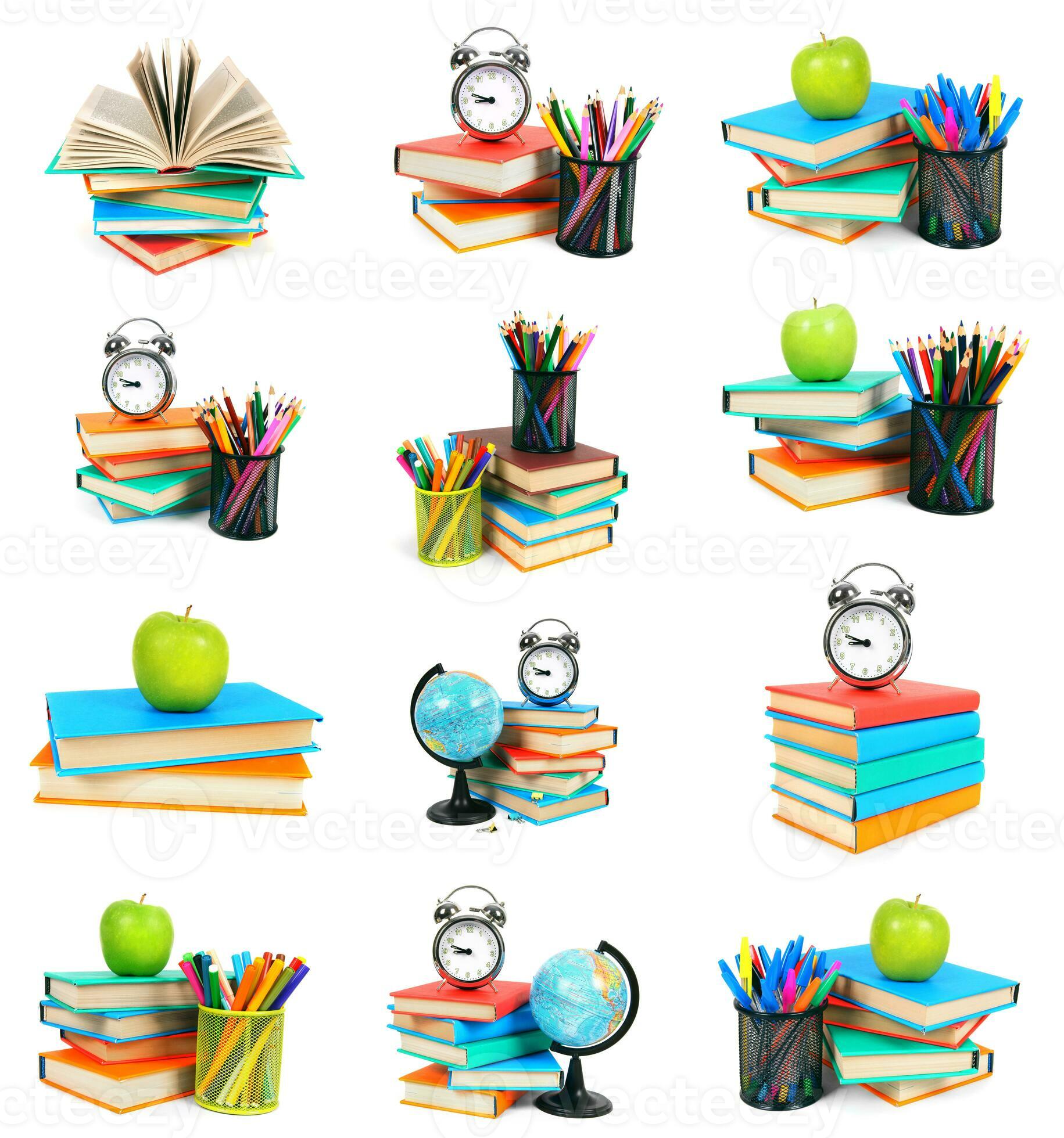 Big set of School tools. 32019458 Stock Photo at Vecteezy