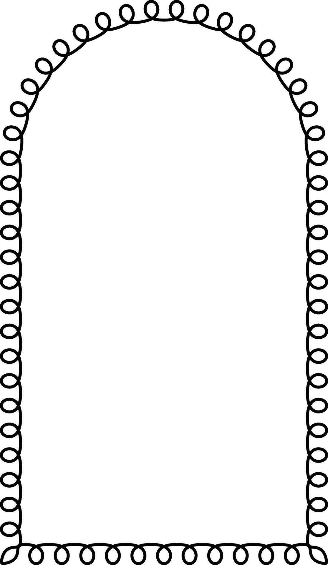 Arch Frame Element 32036930 Vector Art at Vecteezy