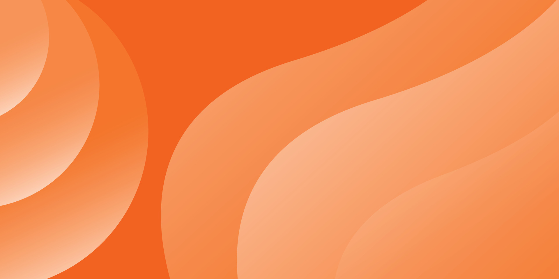 Minimal Geometric Abstract Background Orange Elements With Fluid Gradient Dynamic Shapes