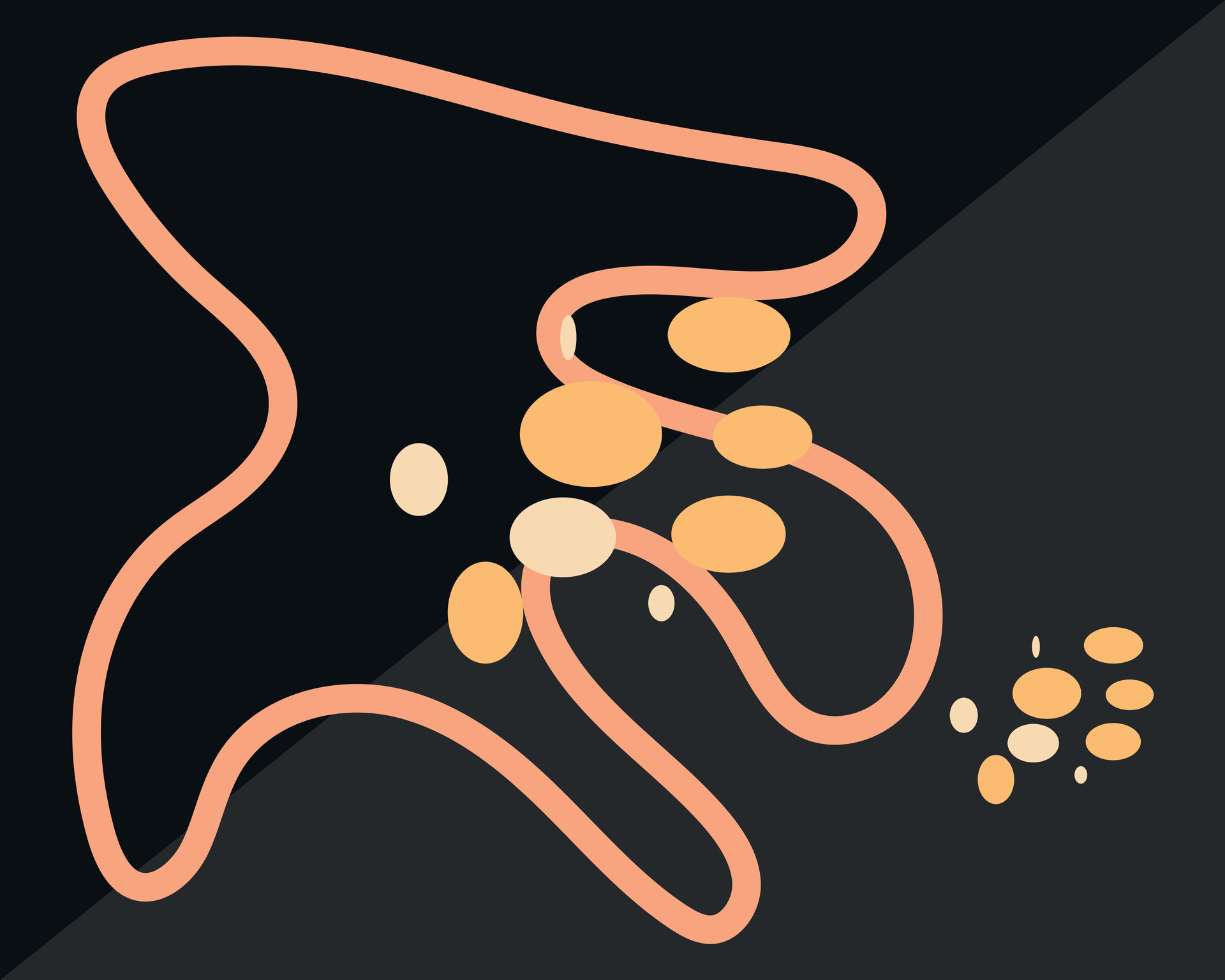 Blobs vector backgrounds with organic colorful shapes 32044485 Vector ...