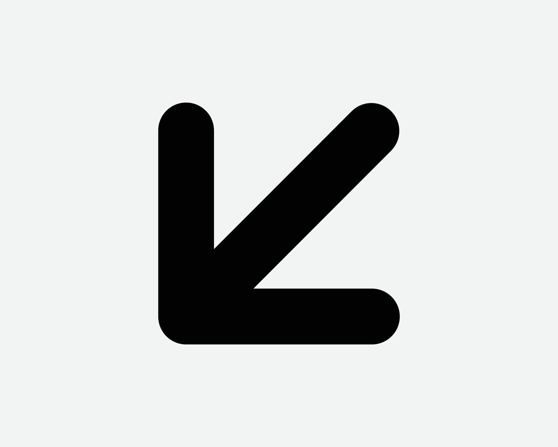 Arrow Point Bottom Left Icon Pointing Position Navigation Path Entrance