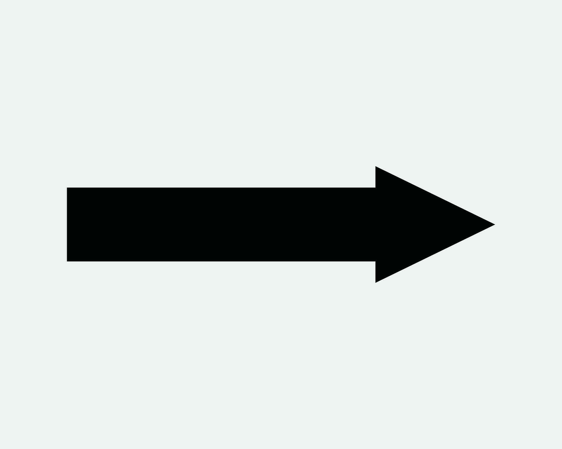 Right Arrow Icon East Side Direction Position Navigation Path Pathway