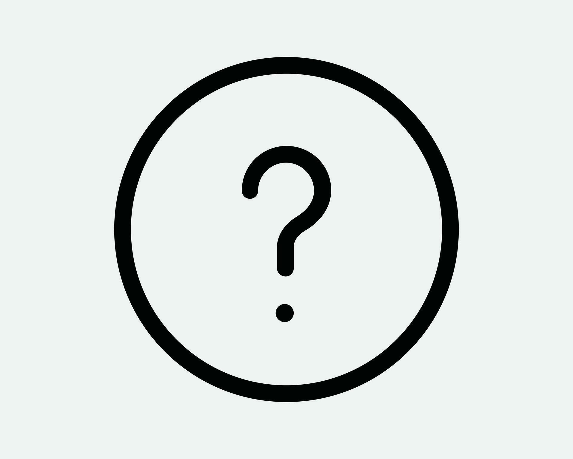Help Round Icon Question Mark Curious Info Information Counter Circle Circular Label Query FAQ ...