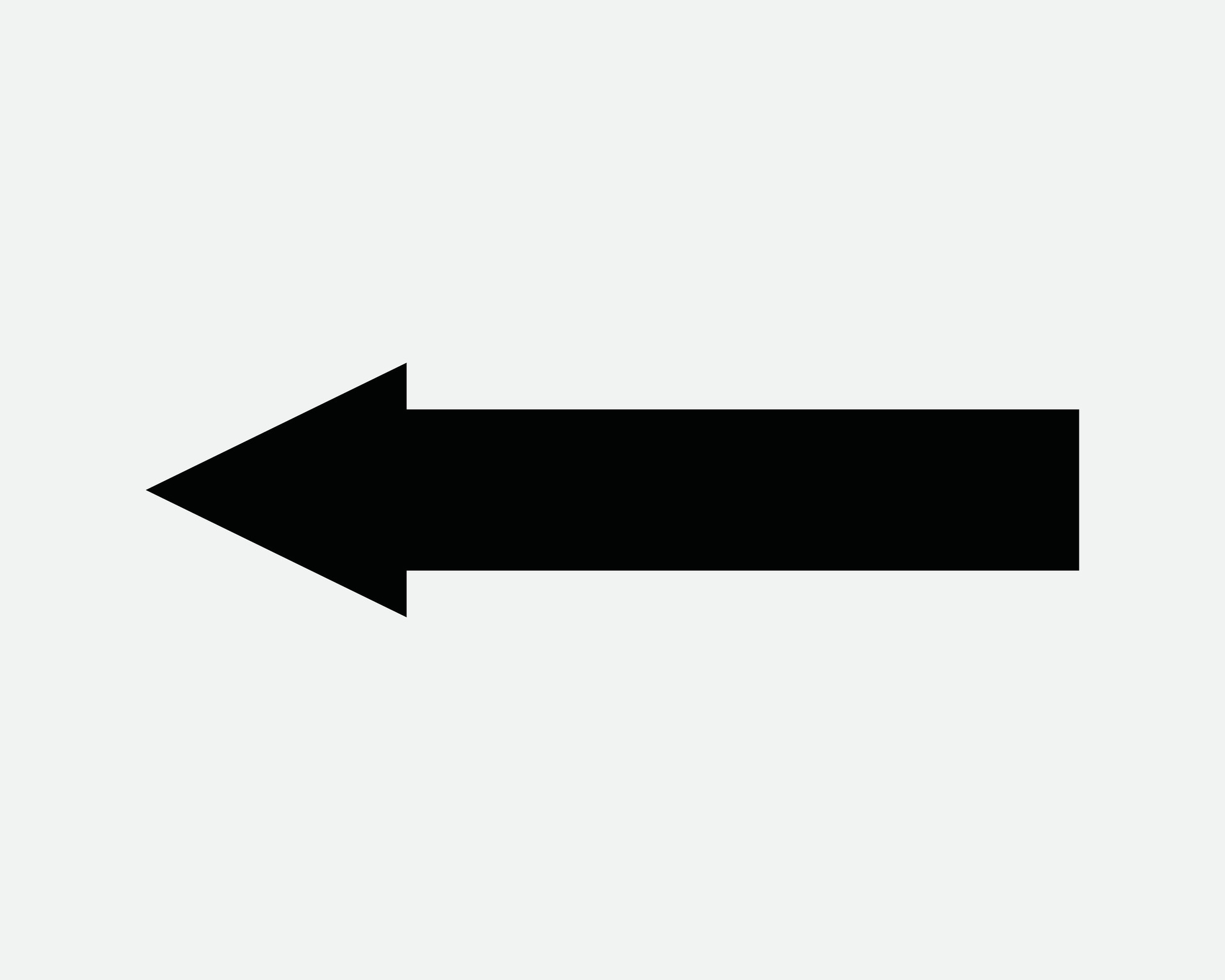 Left Arrow Icon West Side Direction Position Navigation Path Pathway