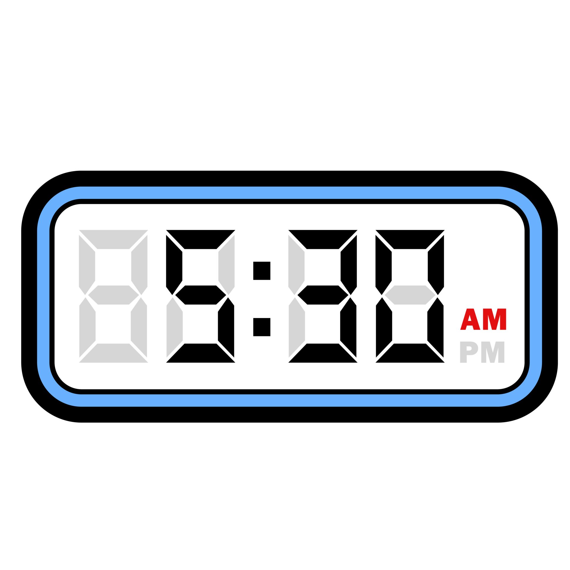 Digital Clock Time at 5.30 AM, Digital Clock 12 Hour Format 32048506 PNG