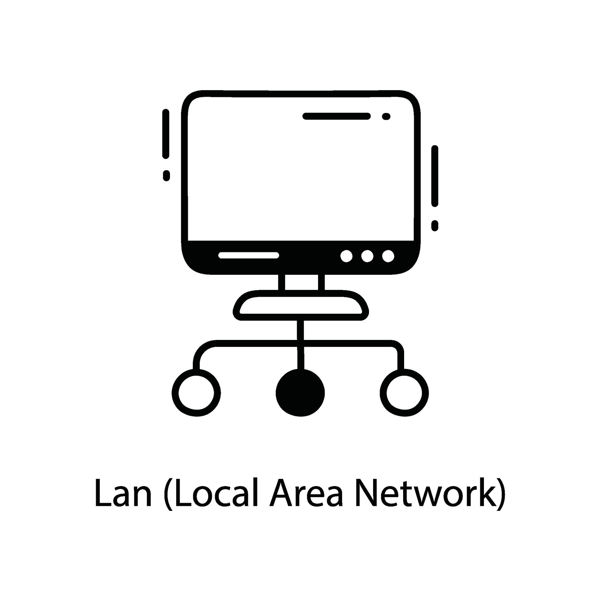 Lan Local Area Network Doodle Icon Design Illustration Networking