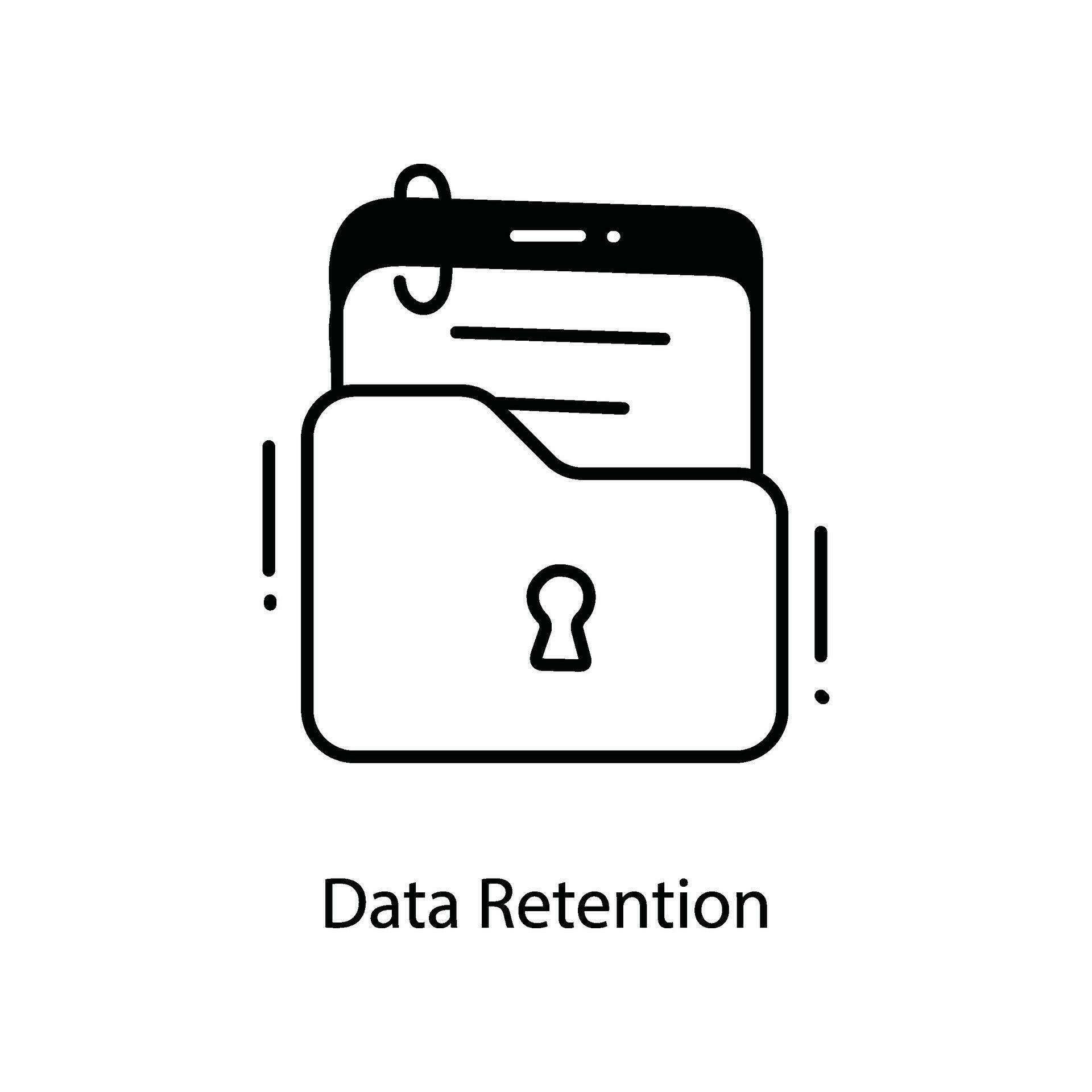 Data Retention doodle Icon Design illustration. Networking Symbol on ...