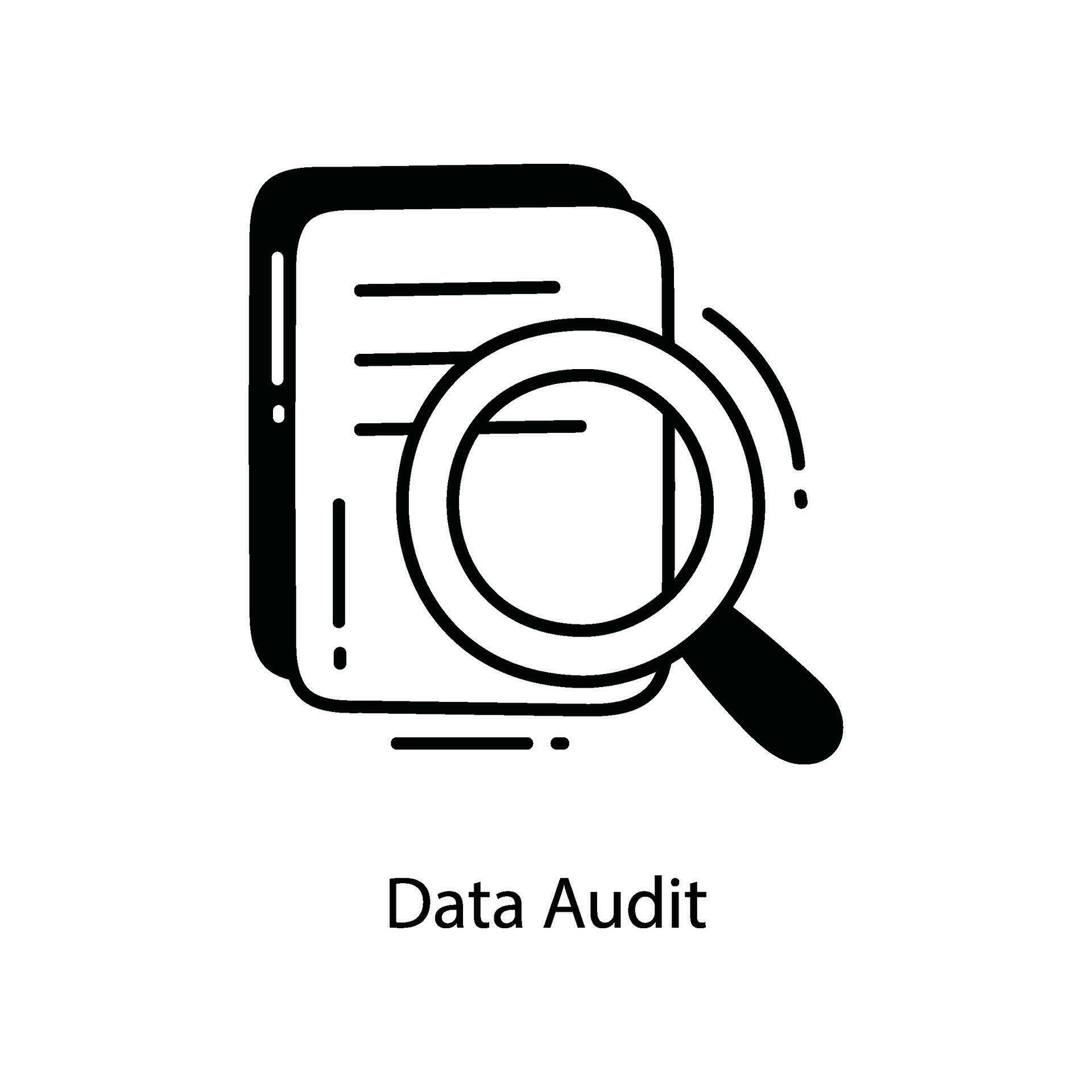 Data Audit Doodle Icon Design Illustration Networking Symbol On White Background Eps 10 File